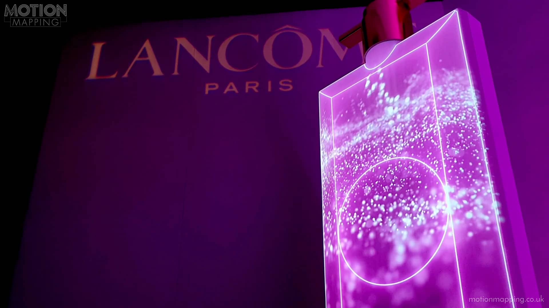 Projection Mapped Perfume Idôle Bottle for Lancôme on Vimeo