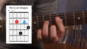 Minor 6 in E, A, and D Shapes | JustinGuitar.com