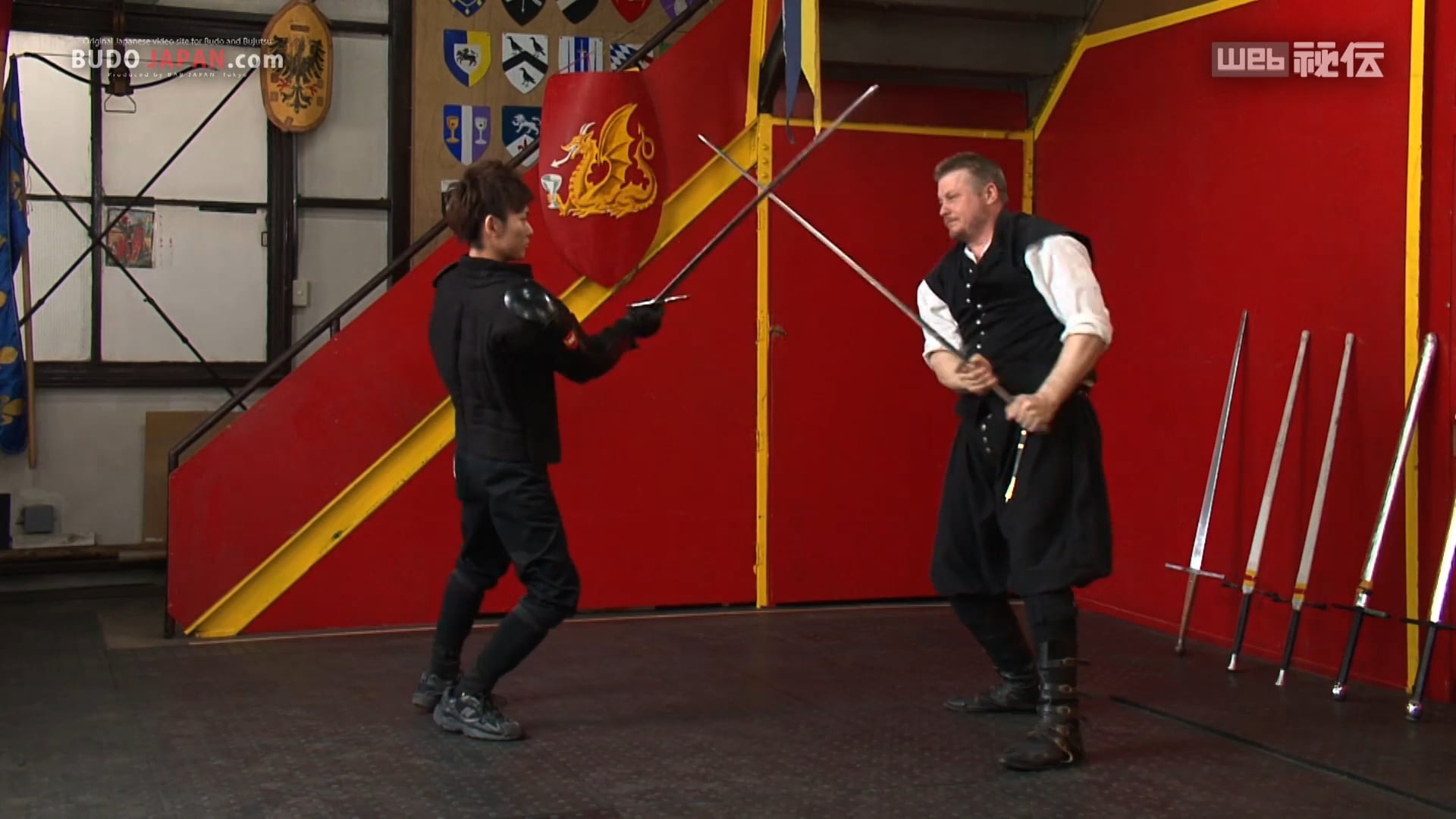 Watch Medieval German Swordsmanship How to use Longsword held with both ...