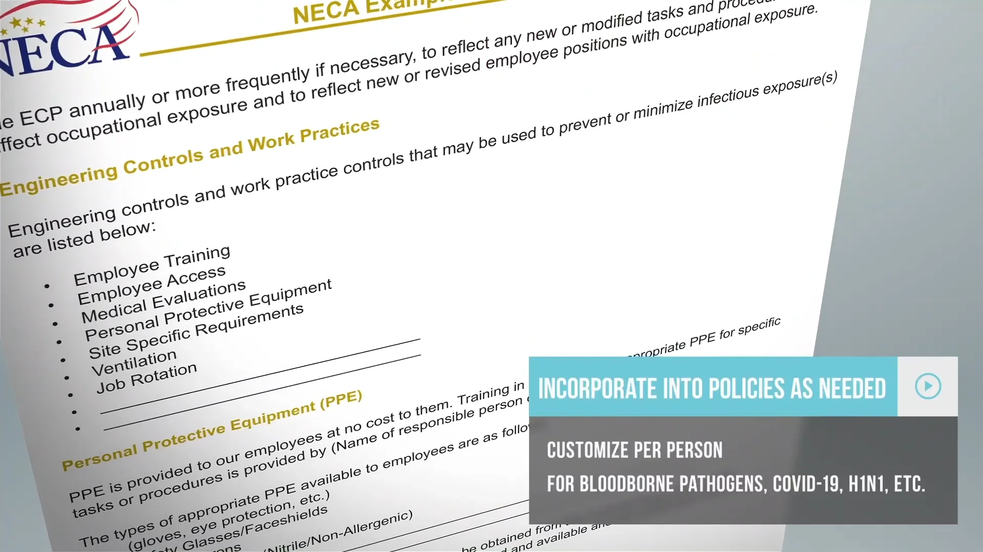 NECA Exposure Control Plan Template Now Available on Vimeo