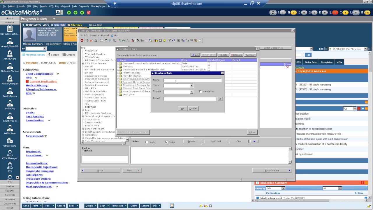 How to Create an eClinicalWorks TeleVisit Template on Vimeo