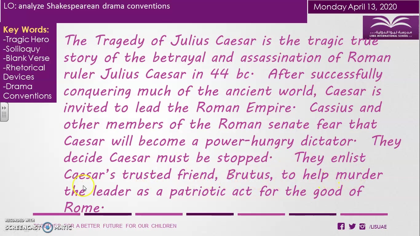 Julius Caesar Intro on Vimeo