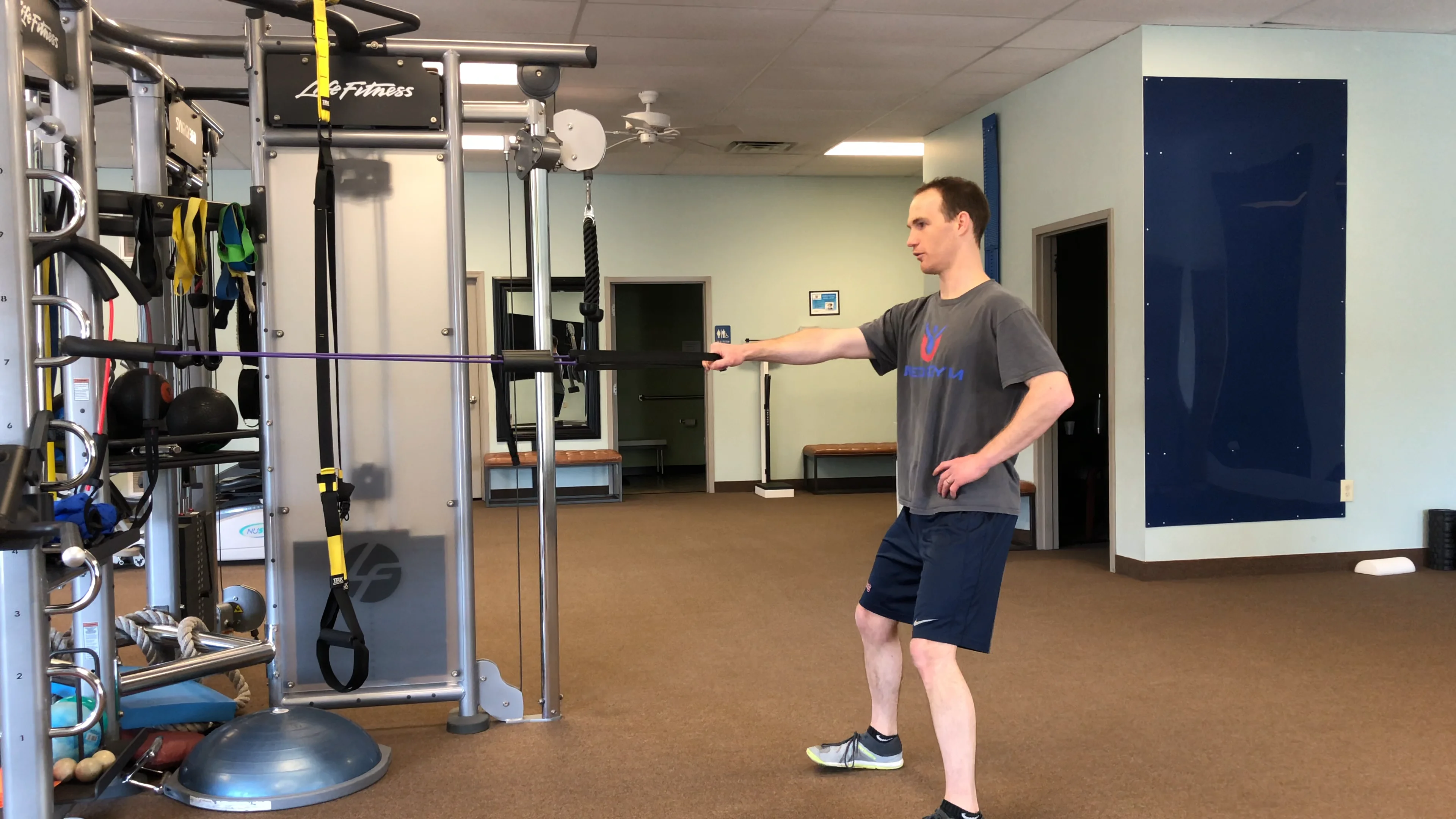 Single Arm Band Resisted Row