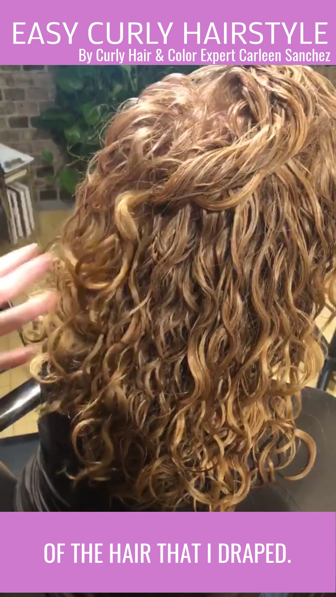 Easy Hair styling tip for Naturally Curly hair on Vimeo