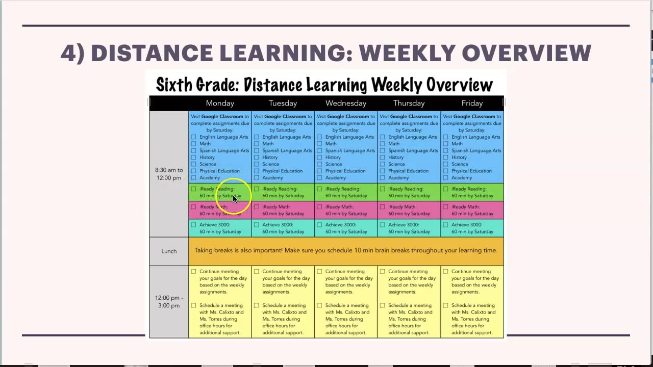 CVLCC Distance Learning Grade 6 on Vimeo