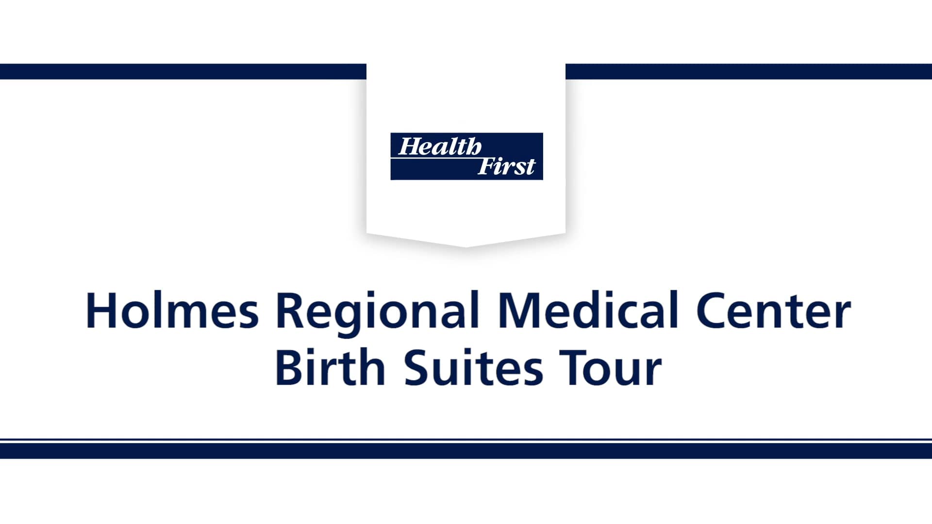 Holmes Regional Medical Center Birth Suites Tour on Vimeo