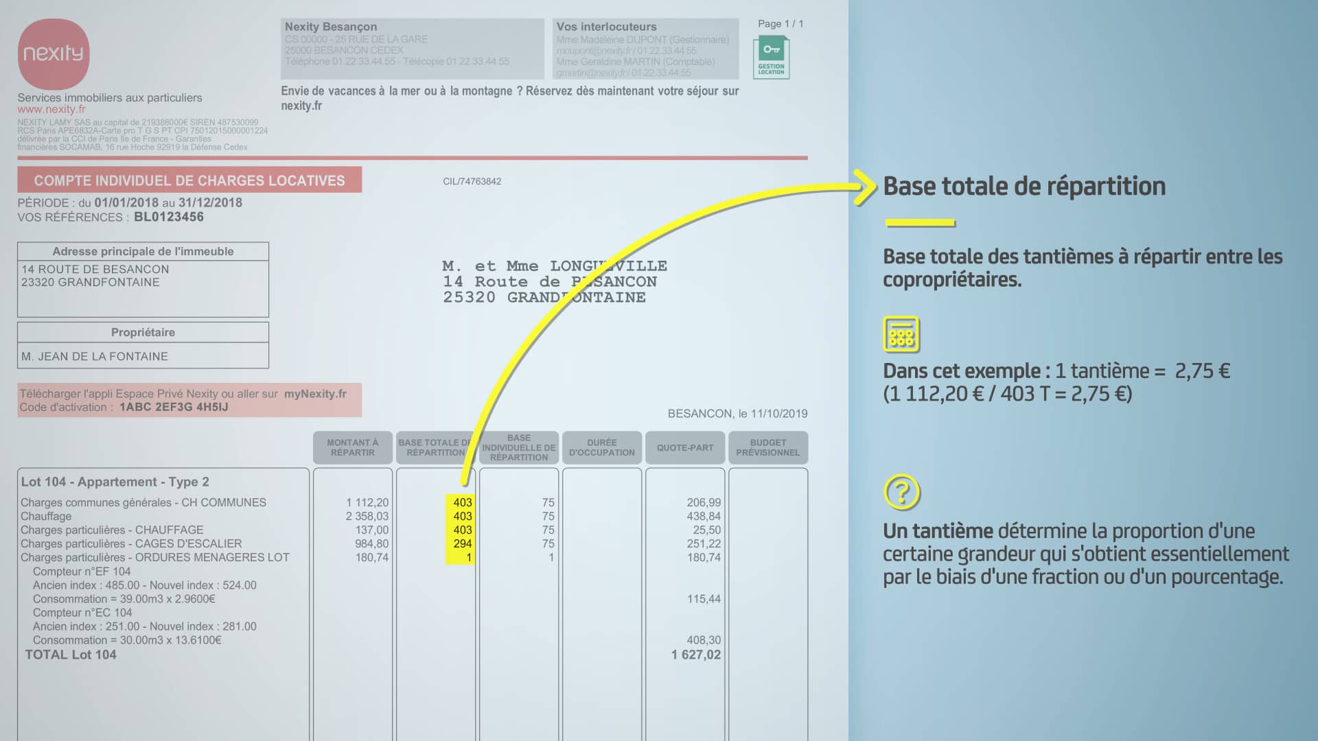 Comment lire mon compte individuel de charges locatives NEXITY on Vimeo