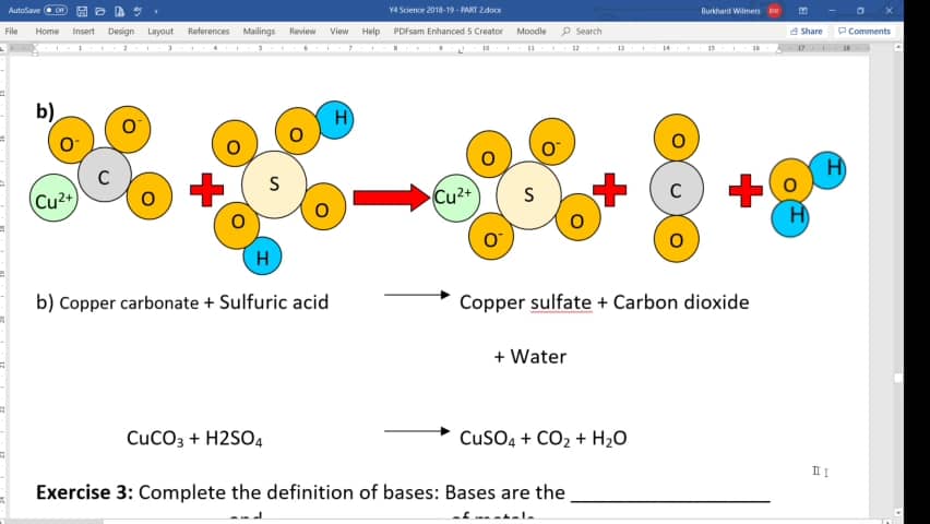 Unit 8.5 p103 CuO + H2SO4, CuCO3 + H2SO4 on Vimeo