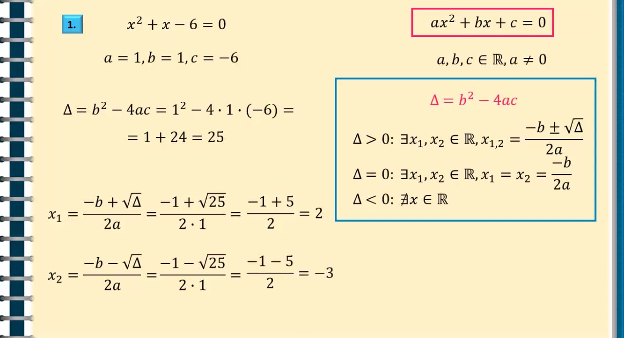 Ecuatii de gradul doi (formula cu delta si descompuneri in factori ...