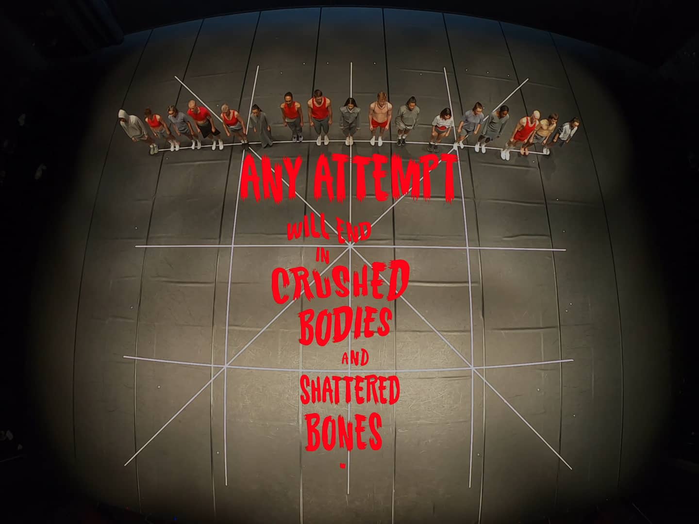 [teaser #2] any attempt will end in crushed bodies and shattered bones ...