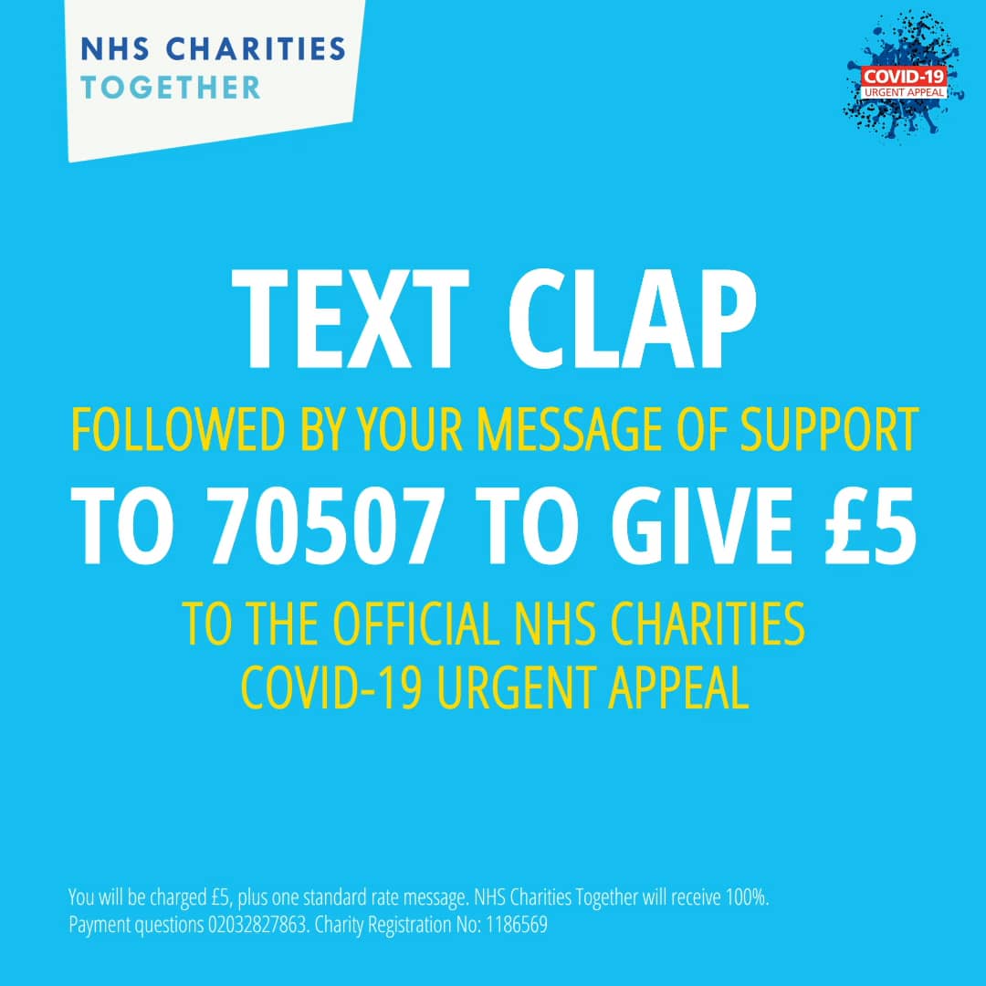 SOUND ON! I just texted a gift & message to my local NHS. Do the same ...