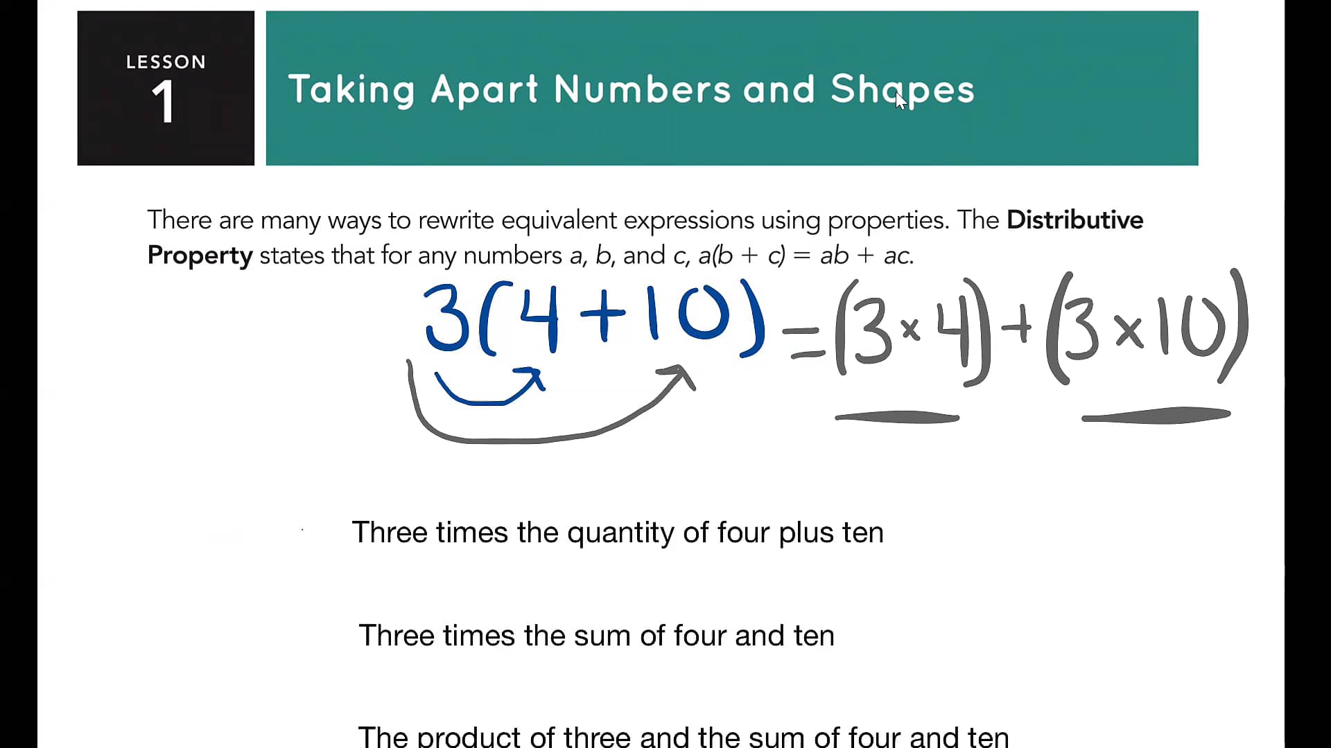 C1-M1-T1-L1-Writing Equivalent Expressions Using the Distributive ...