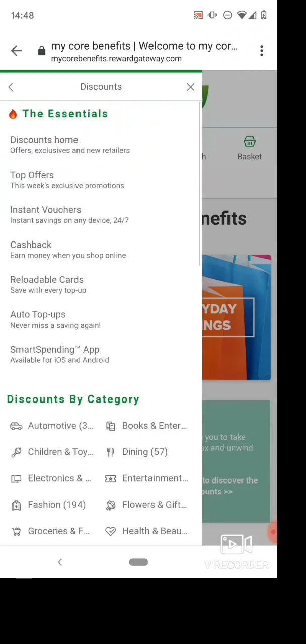 Accessing Online Payslips via My Core Benefits MOBILE