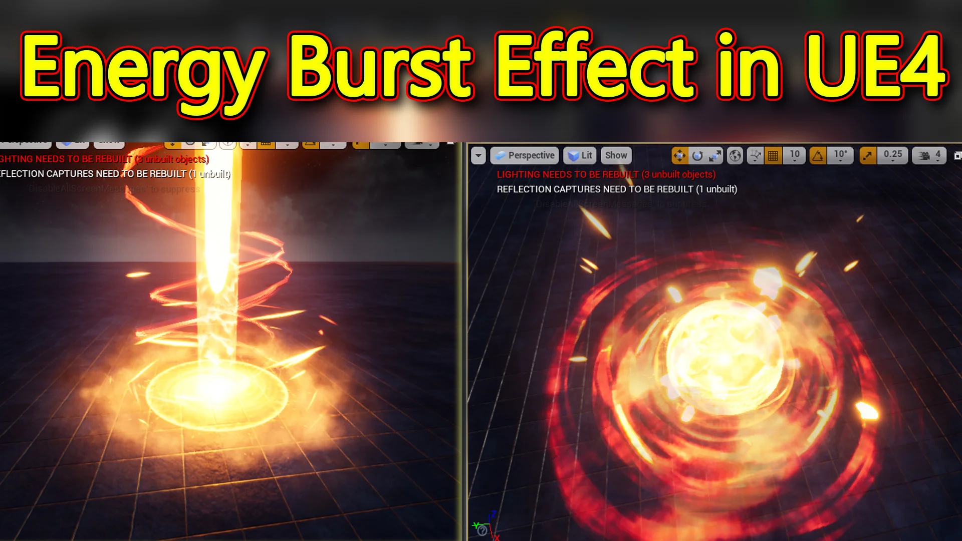 Energy Burst Effect | Unreal Engine VFX Tutorial | Unreal Engine ...