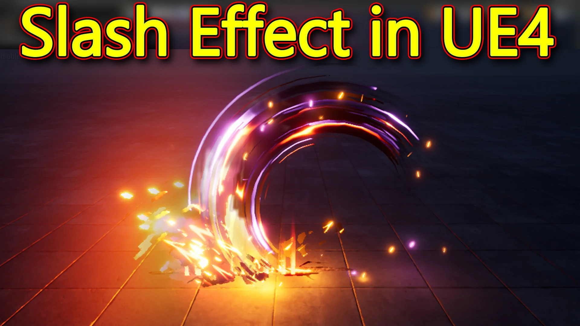 Slash Effect | Unreal Engine VFX Tutorial | Unreal Engine Niagara Tutorial | UE4 Niagara