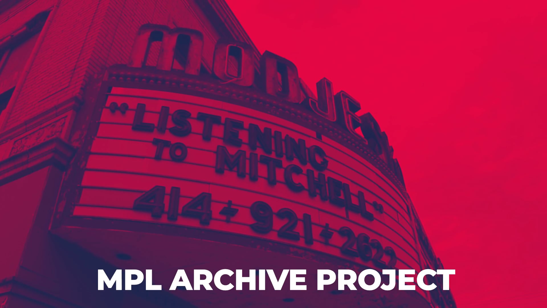 Listening to Mitchell: MPL Archive Project on Vimeo