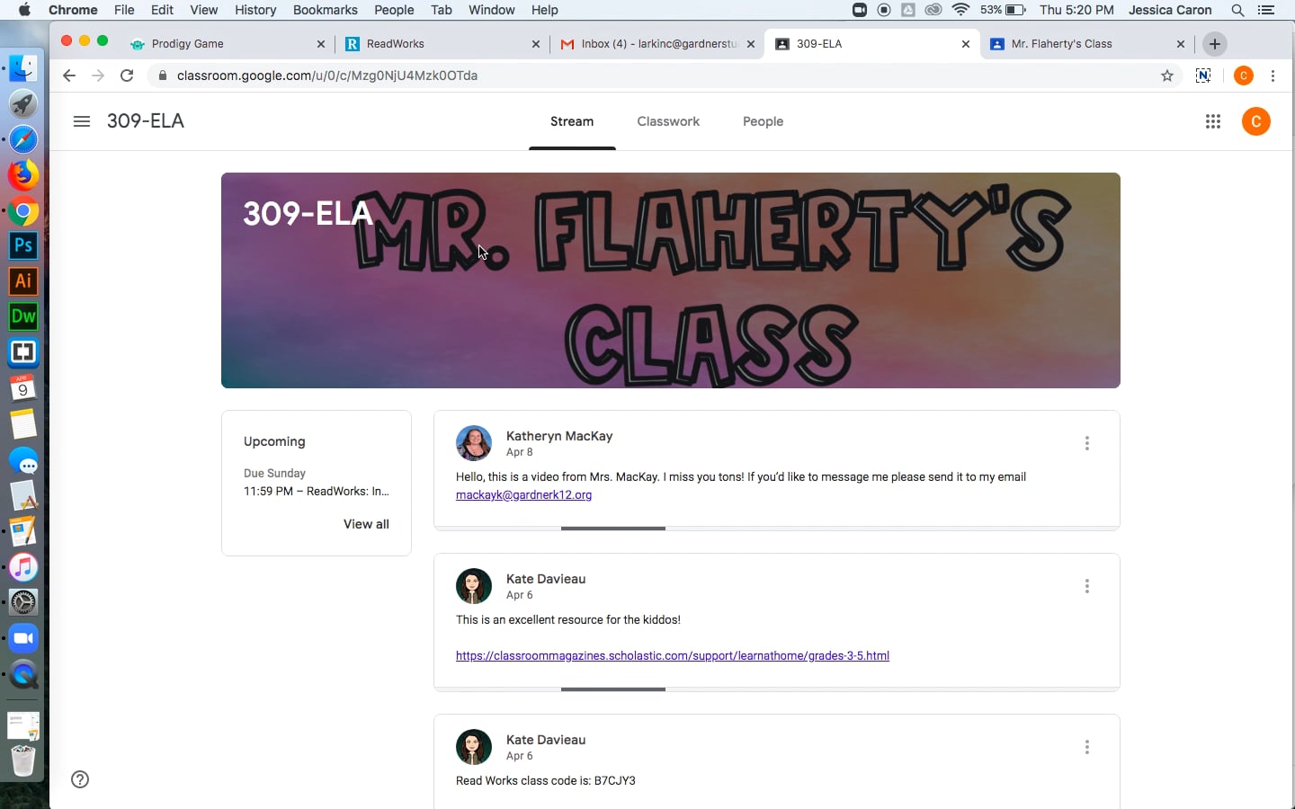 Google Classroom Screen Record on Vimeo