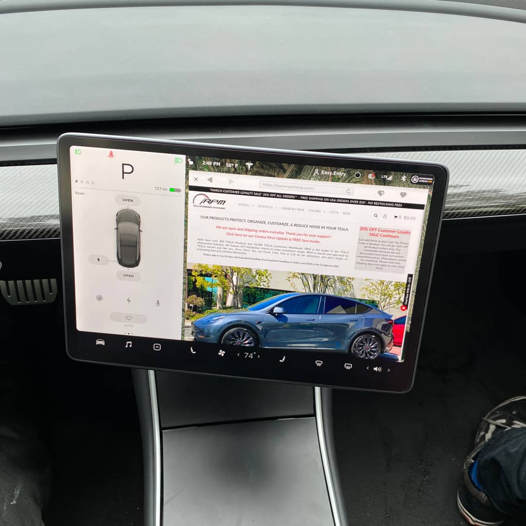 TESLA Model 3 Adjustable Screen Mount Kit from Tech Forum & RPM TESLA ...