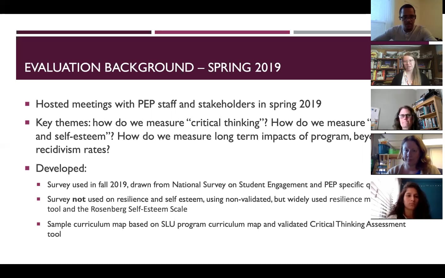 PEP Evaluation Presentation on Vimeo