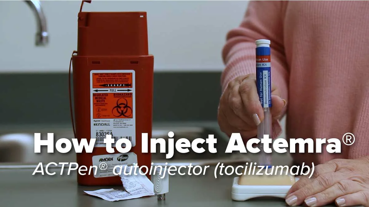 How to Inject Actemra ACTPen® autoinjector (tocilizumab) on Vimeo
