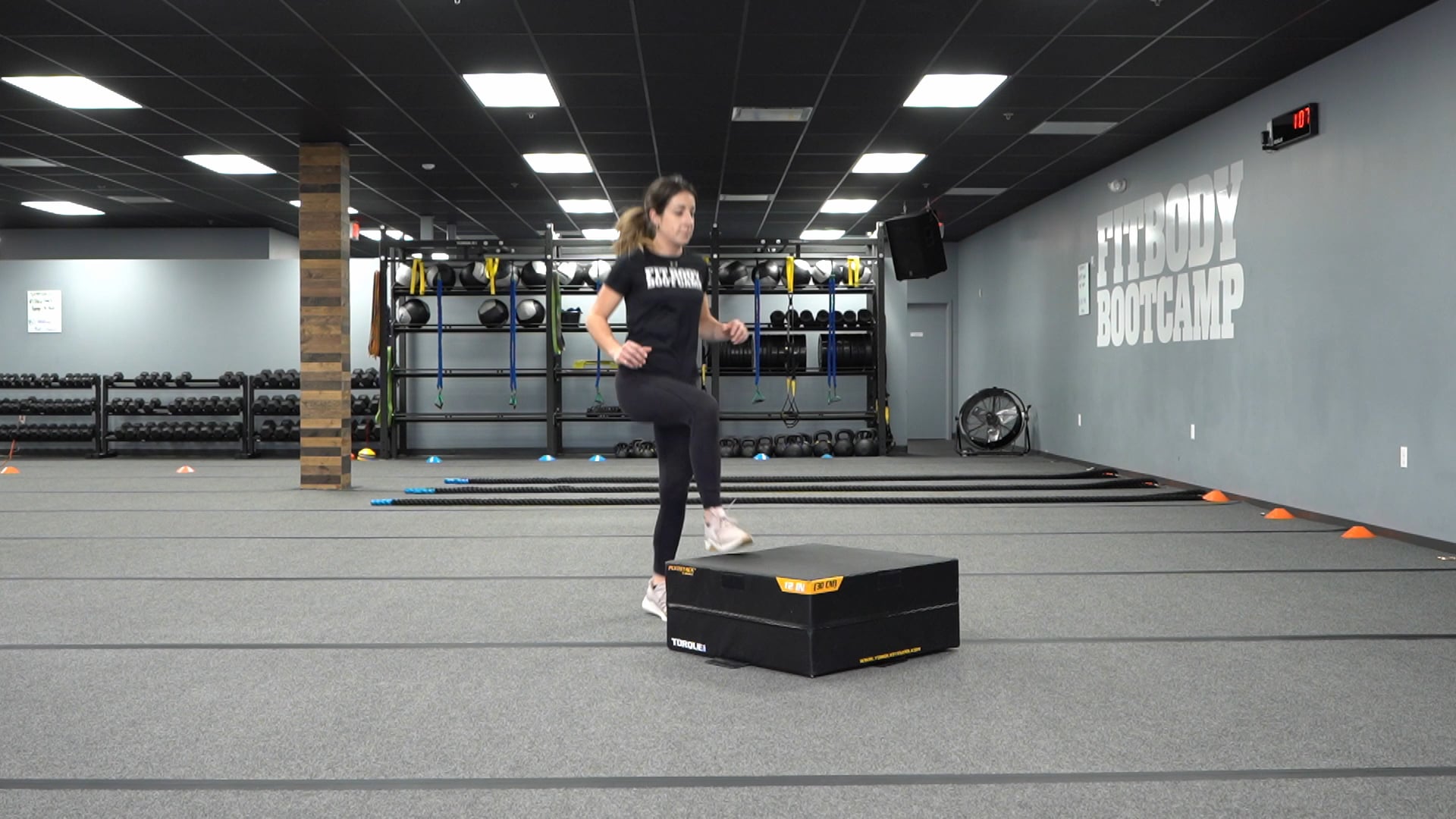 Plyo Box Toe Taps on Vimeo