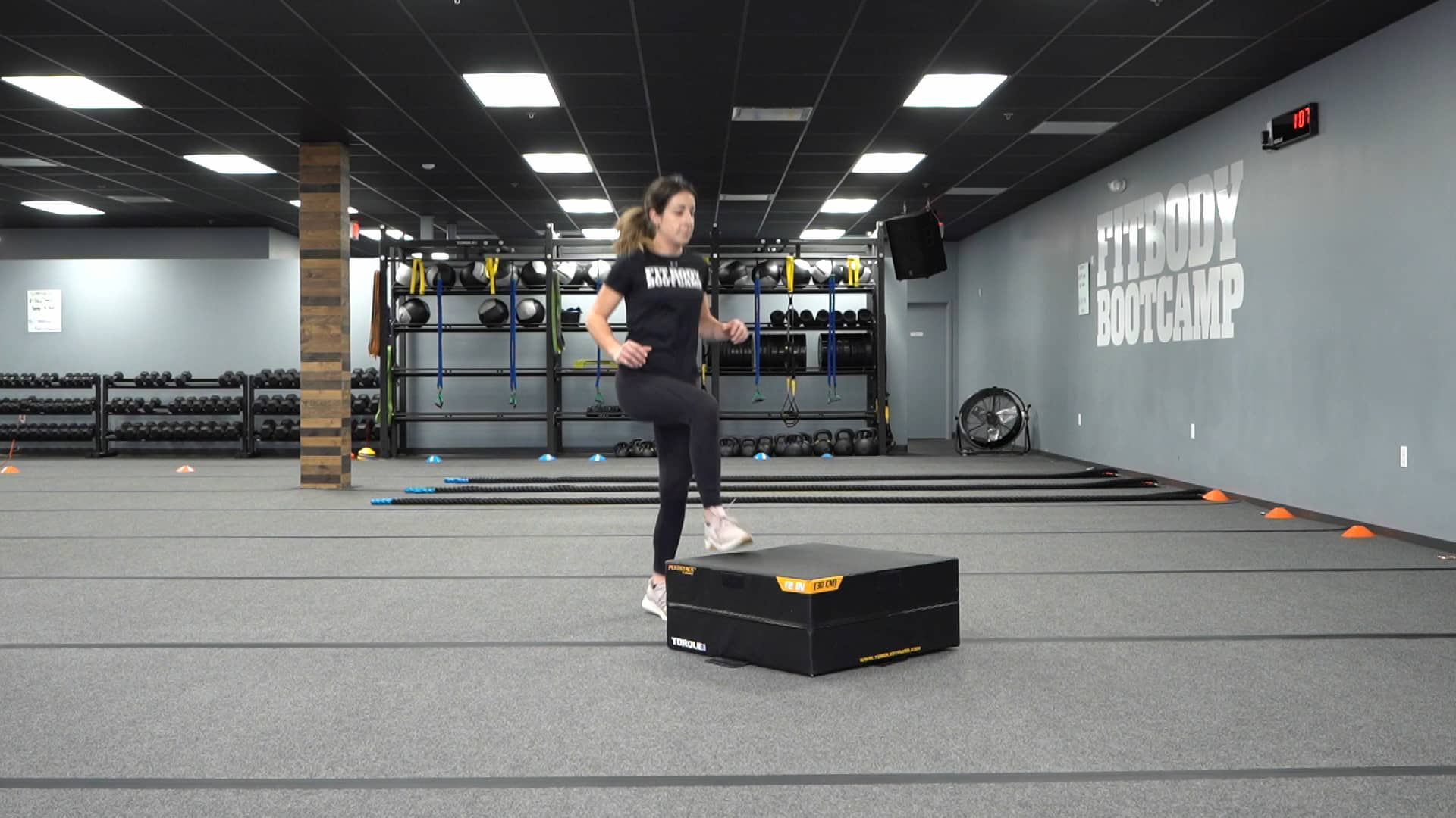 Plyo Box Toe Taps on Vimeo