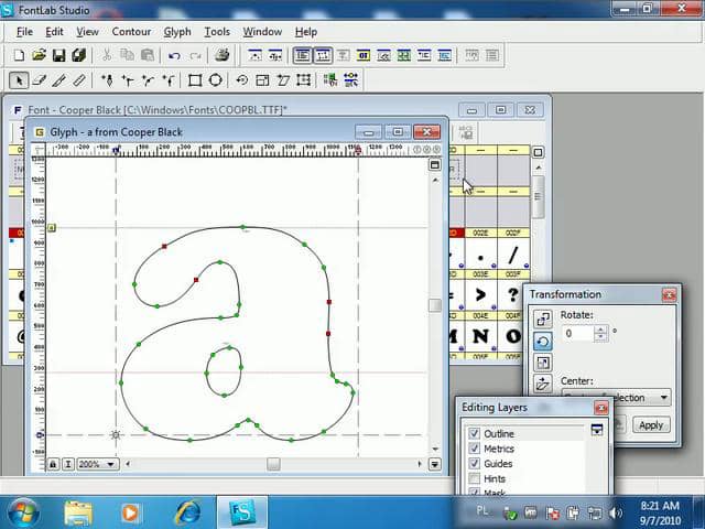 FontLab Studio 5 on Windows 7 on Vimeo