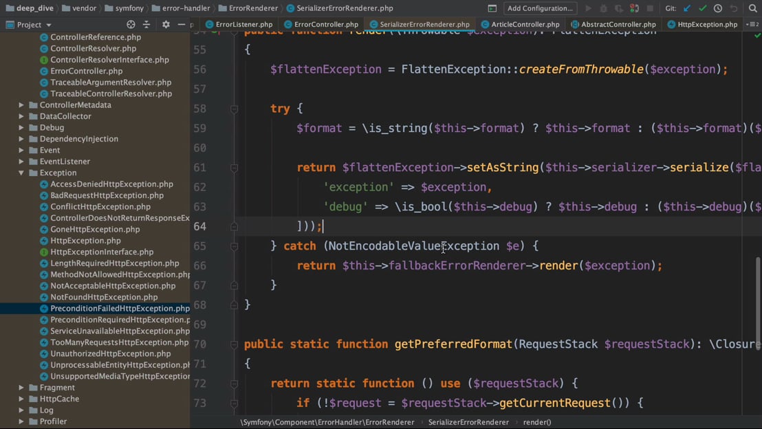 How the HTML Error Page is Rendered > Symfony 5 Deep Dive! The ...