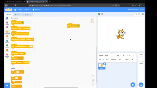 Scratch 3 pentru incepatori on Vimeo