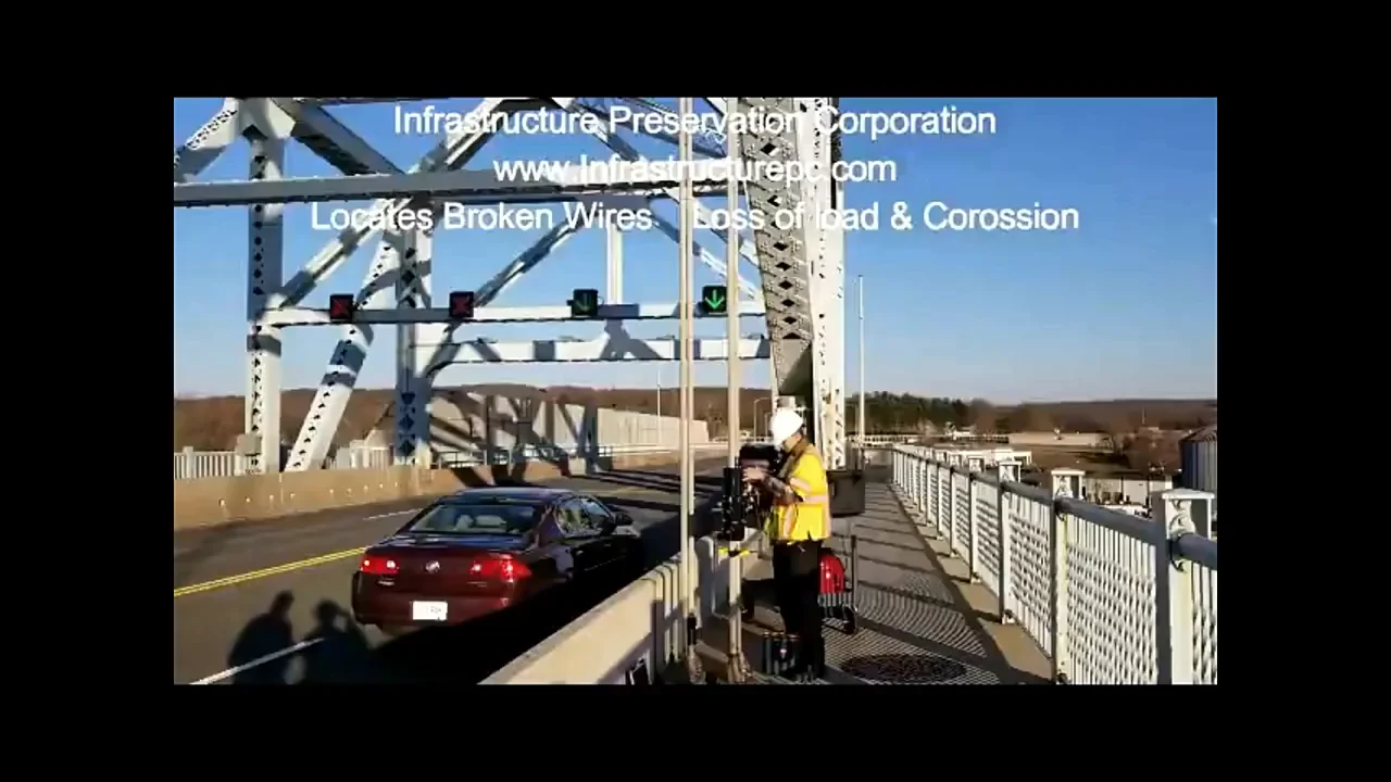 Robotic Wire Rope Flare Stack guy wire Inspection Service on Vimeo