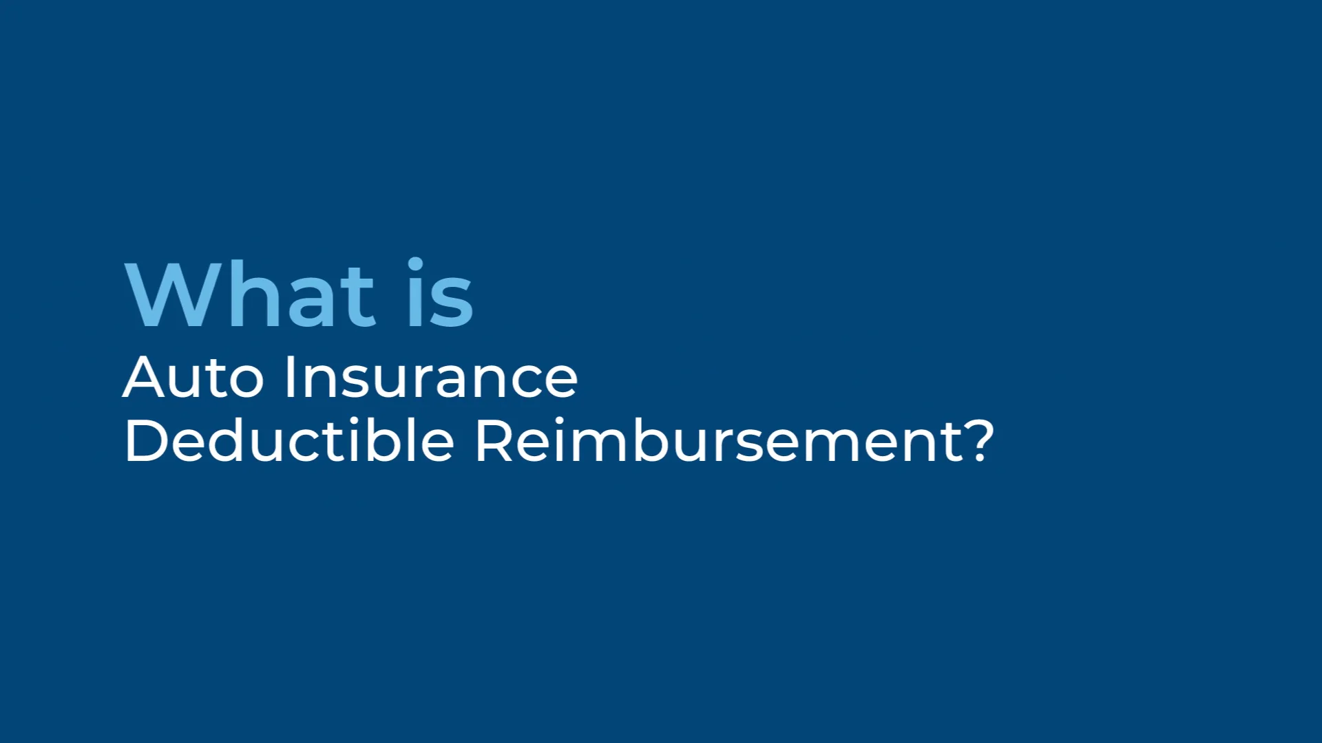 FIMC Auto Deductible Reimbursement on Vimeo