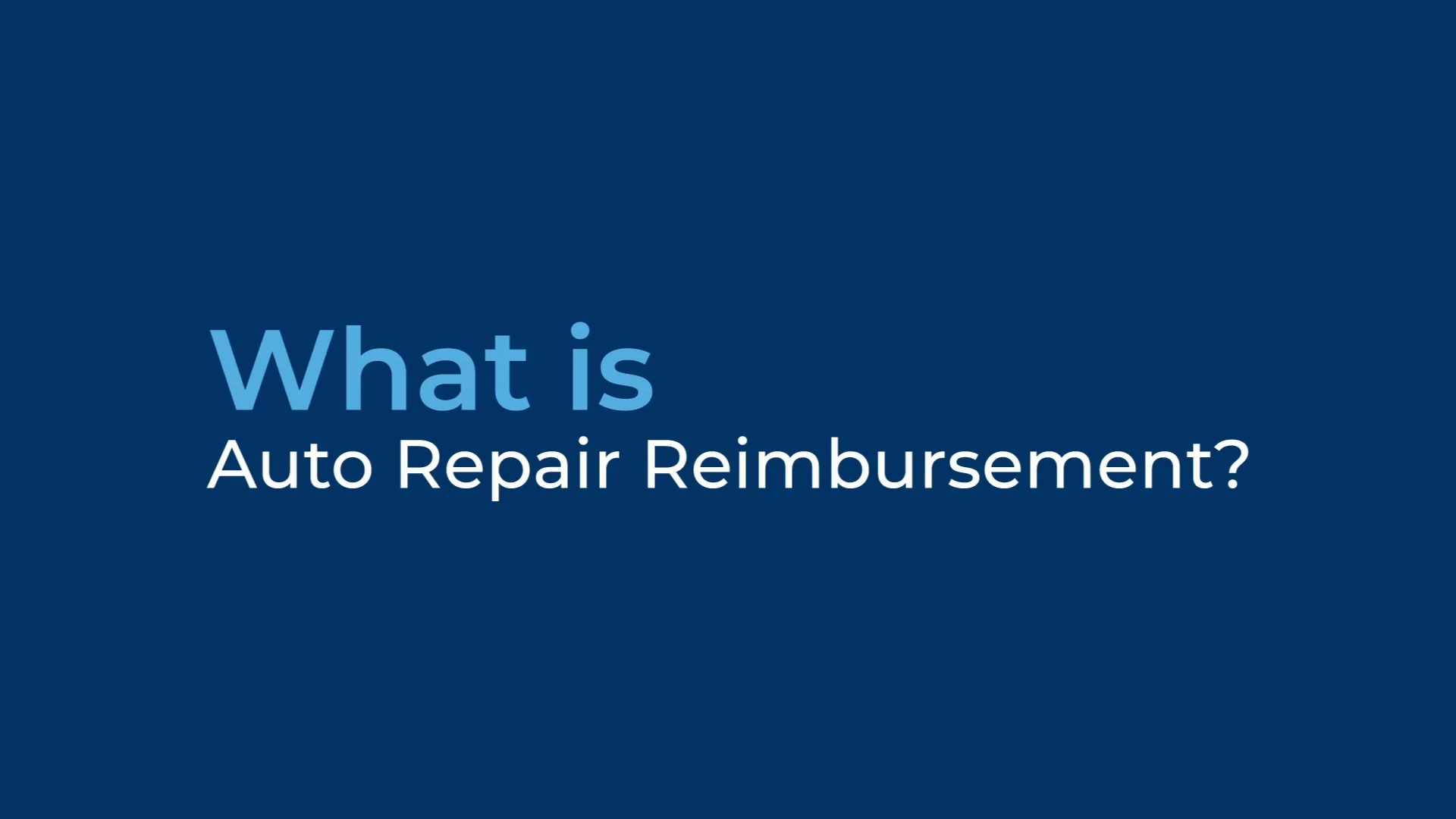 FIMC Auto Repair Reimbursement on Vimeo