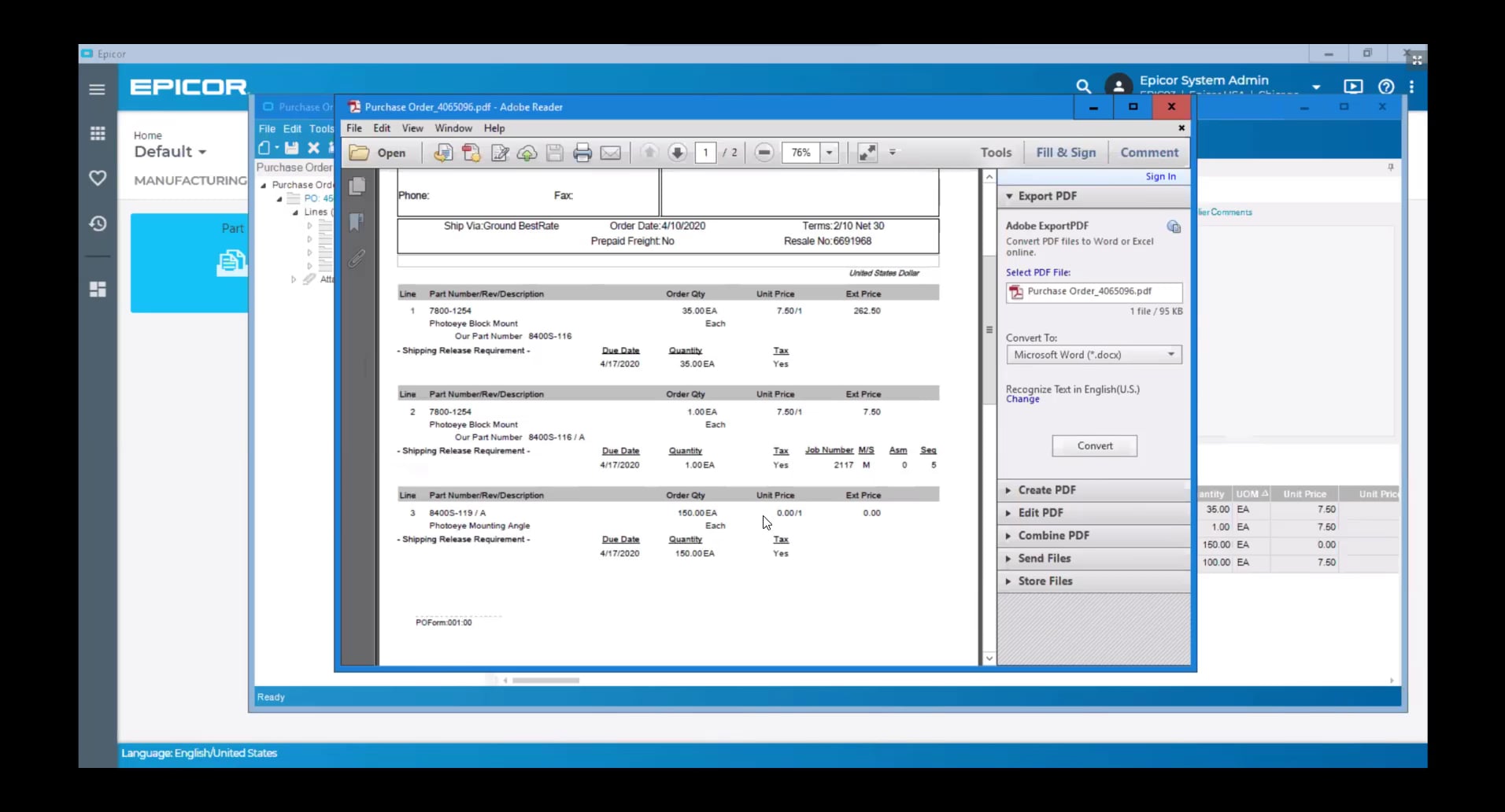 Purchase Direct and Buy to Order for Epicor on Vimeo
