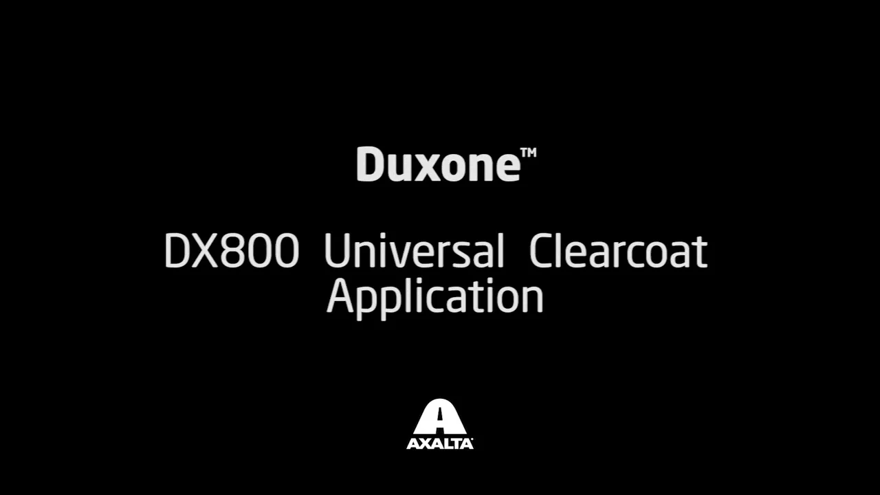 Duxone™ DX800 Universal Clearcoat Application on Vimeo