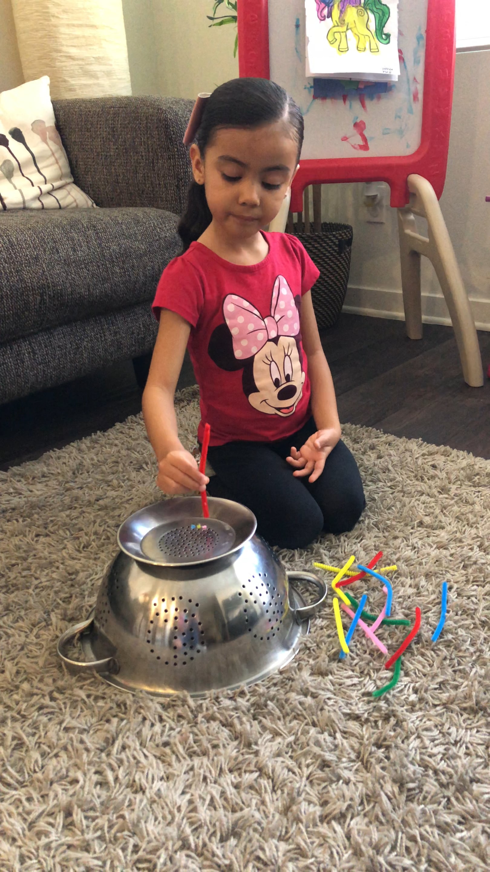 Primary: Activity of the Day “Colander Pipe Cleaner” on Vimeo