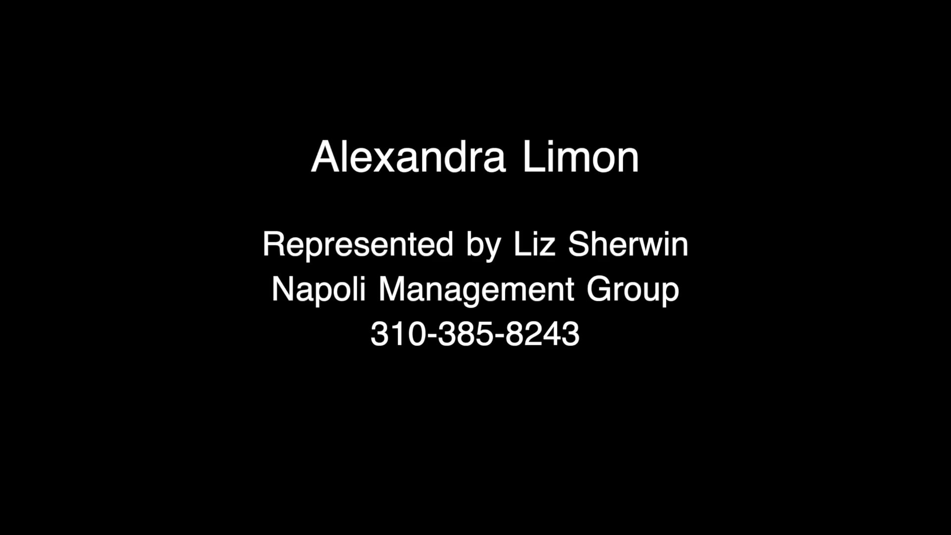 Alexandra Limon - Alexandra Limon - Montage on Vimeo