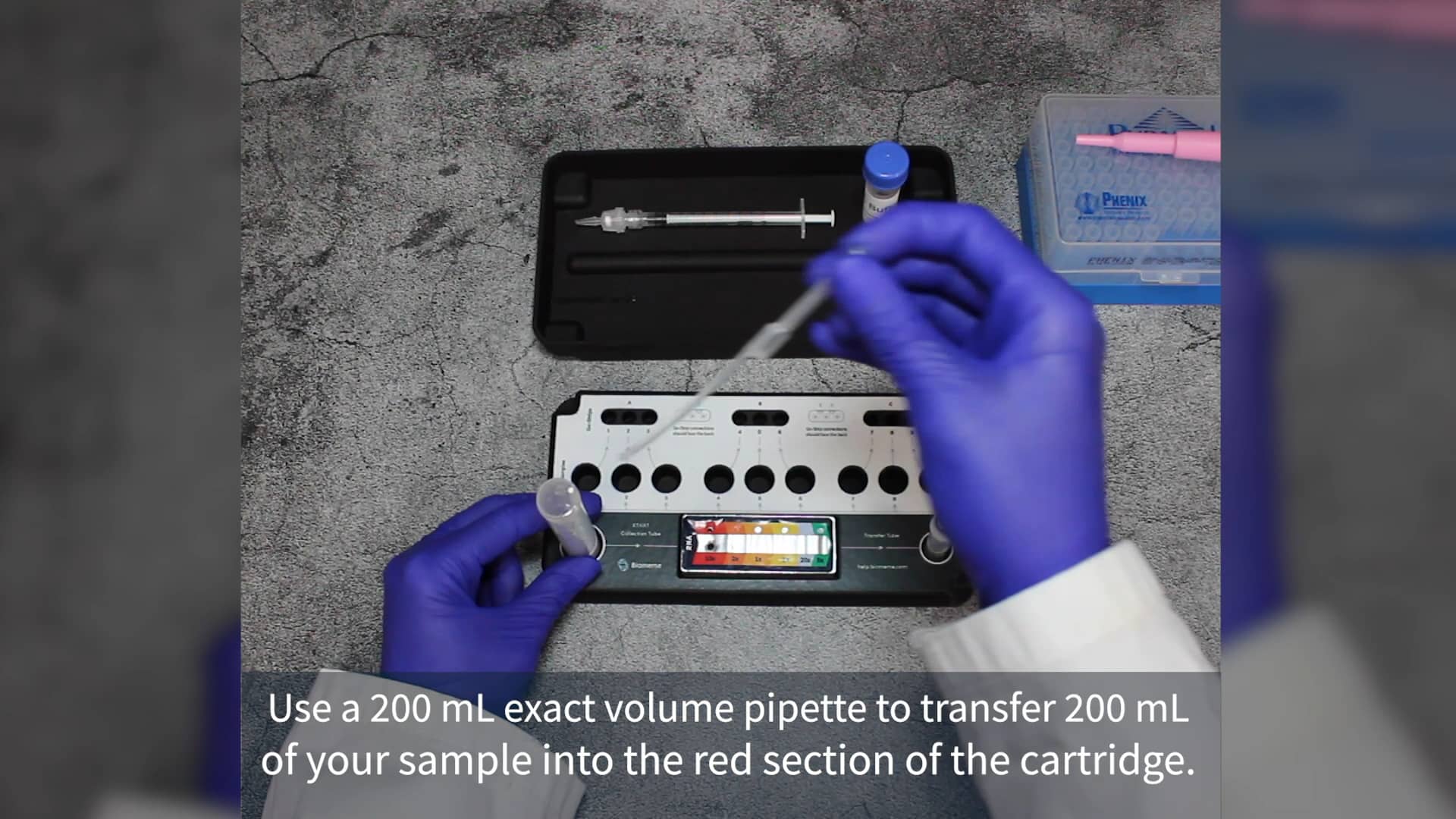 1. M1 Sample Prep Cartridge and Tray on Vimeo