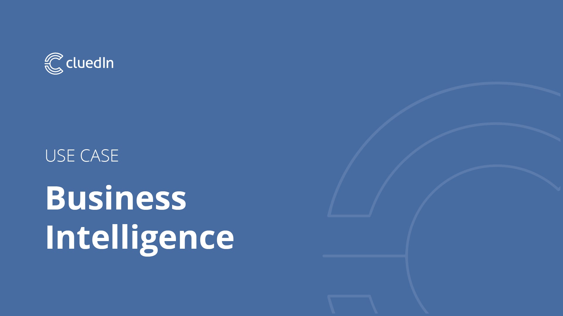 CluedIn Business Intelligence Use Case on Vimeo