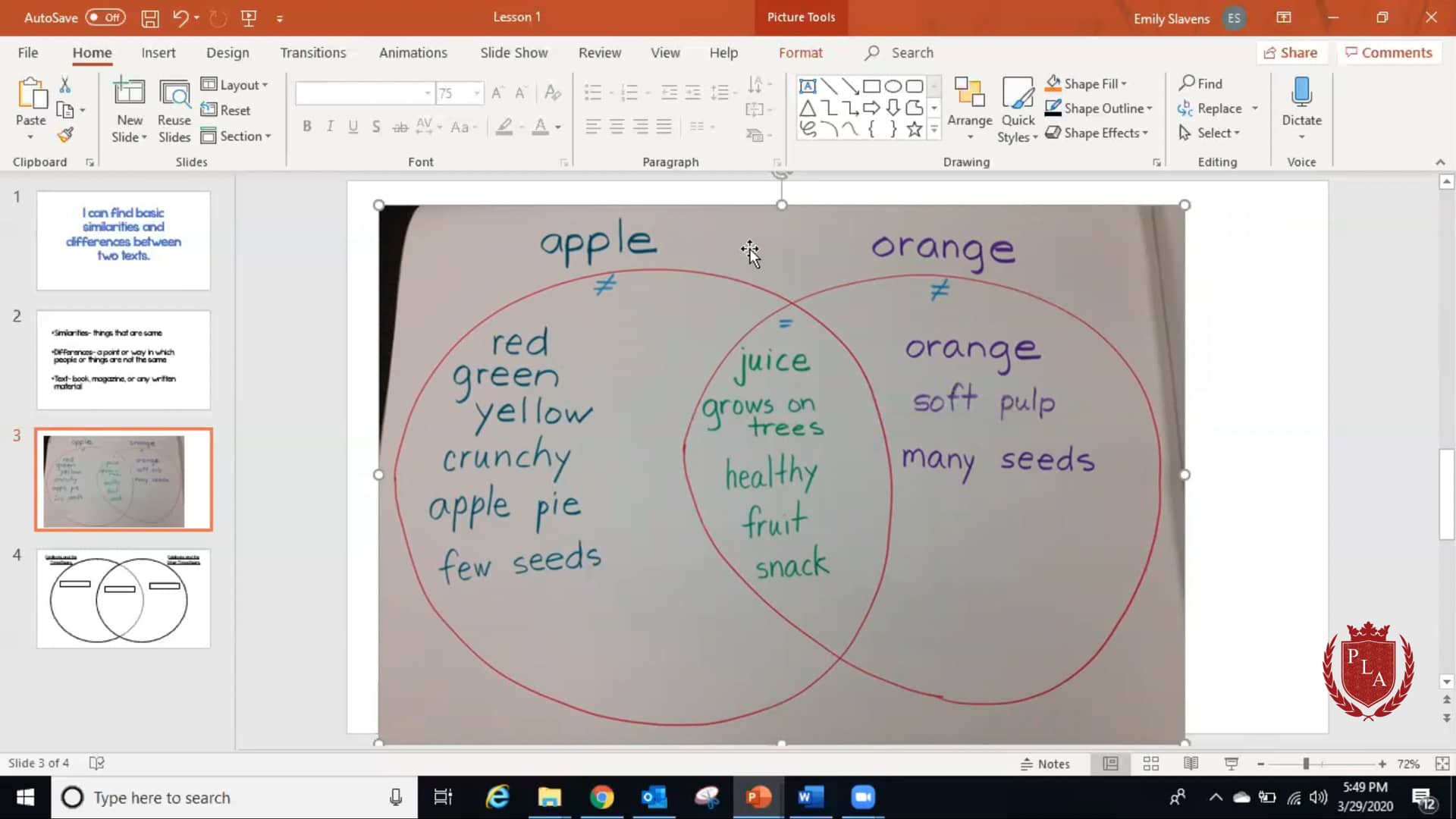 K ELA Lesson 5: Identify basic similarities and differences between two ...