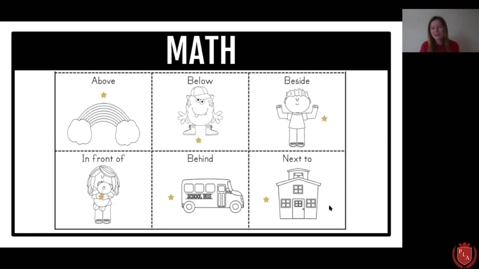 K Math Lesson 12: Describe the positions of objects and geometric ...