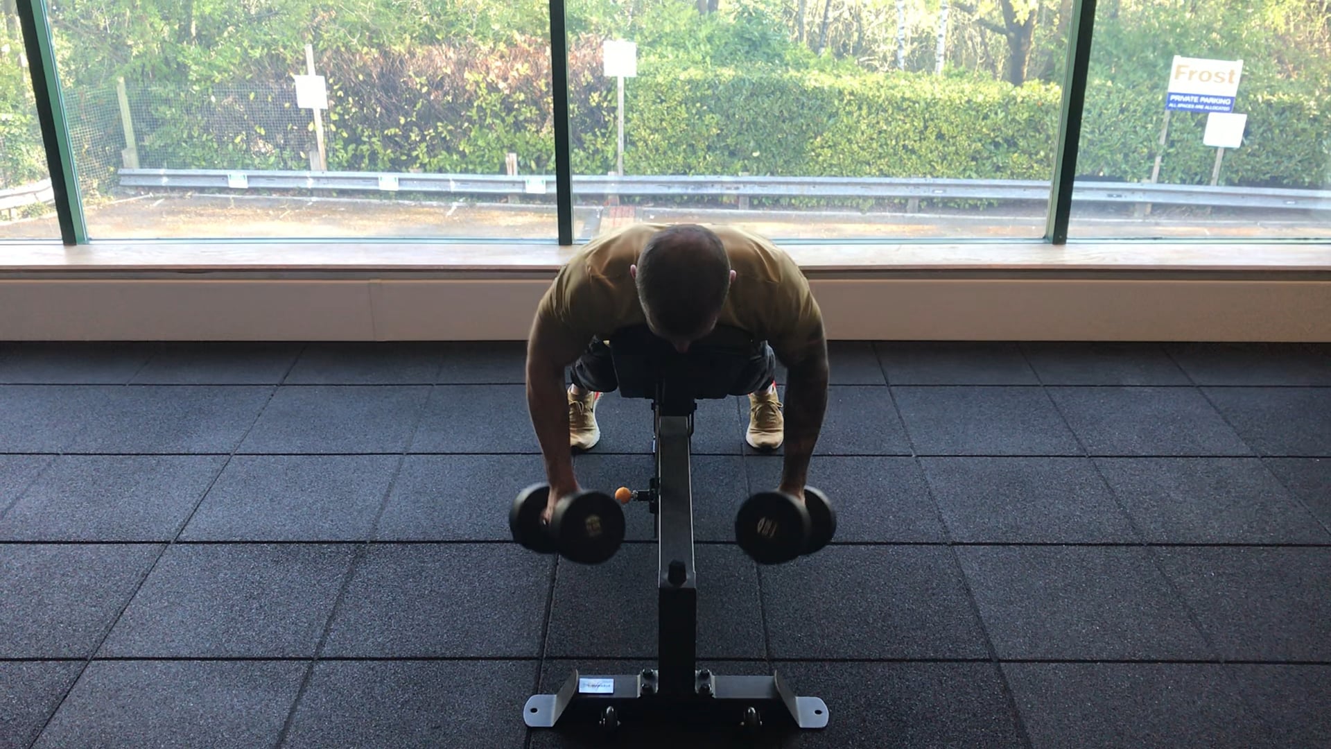 Incline Bench Dumbbell Prone Row on Vimeo