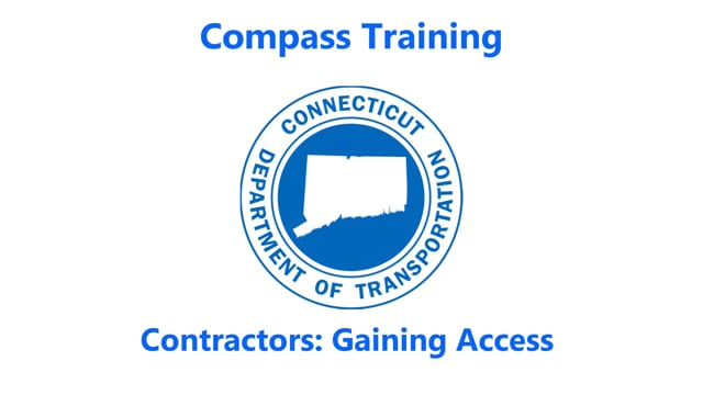 CTDOT COMPASS Tutorials (Contractor) on Vimeo