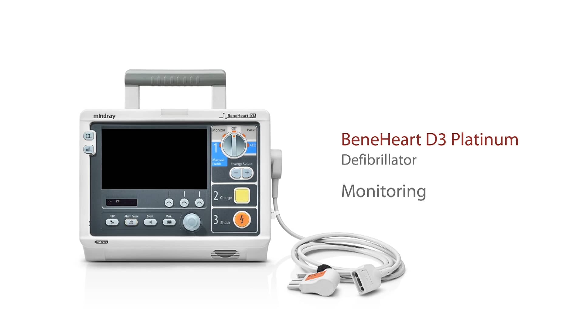 Mindray D3 Defibrillator User Training - Part 7 - Monitoring on Vimeo