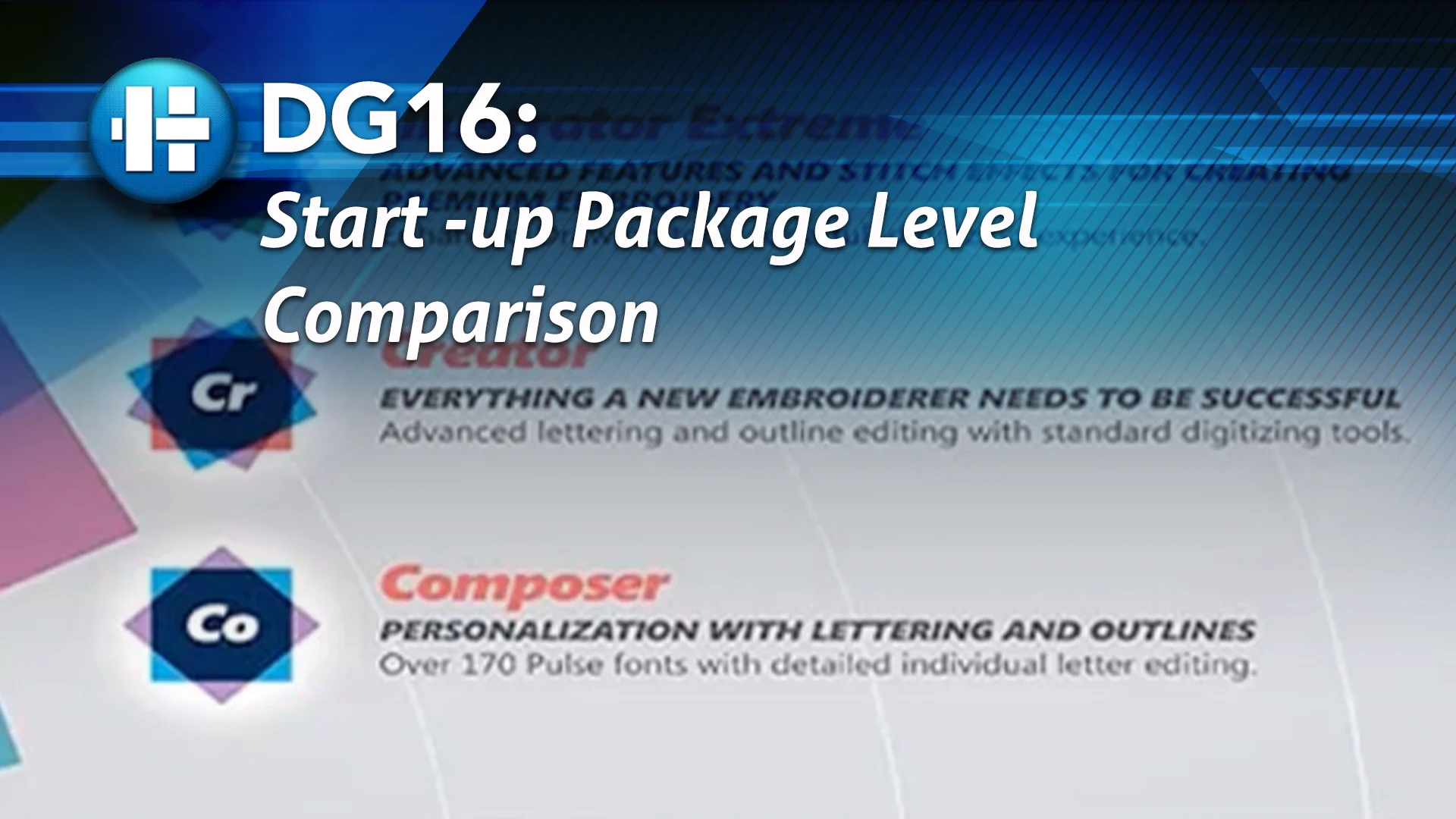 DG16 Tips & Tutorials - Pulse - Tajima DG16 Startup Level Comparison on ...