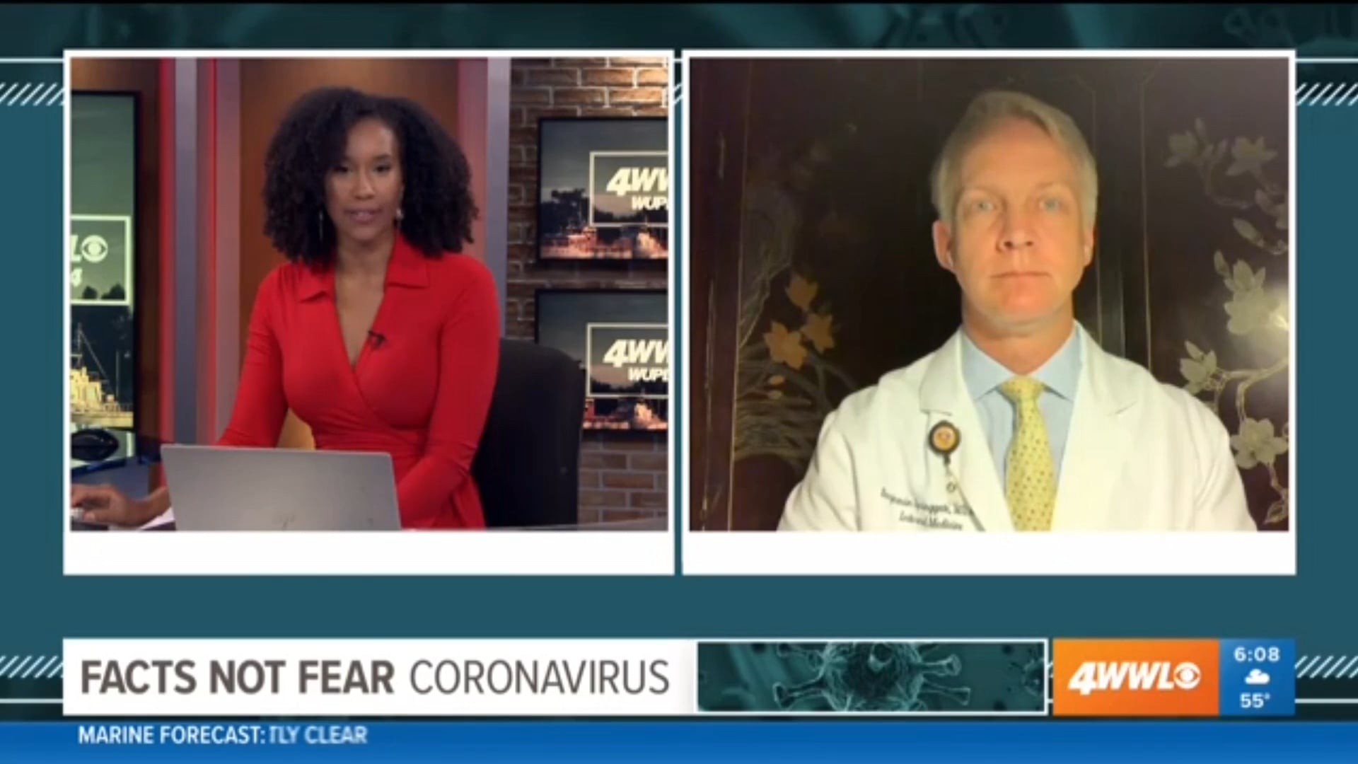 April 15, 2020 Coronavirus Dr Benjamin Springgate WWL 6 AM 232(1) on Vimeo