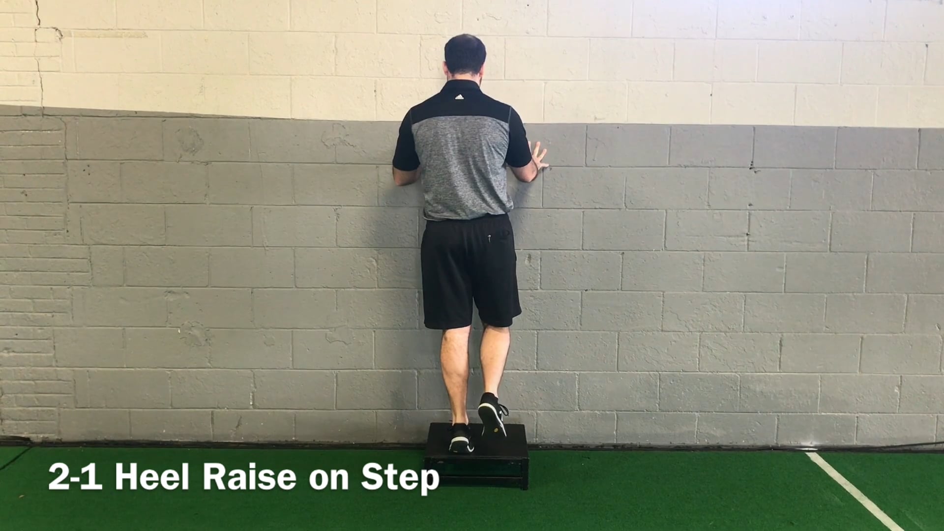 2-1 Heel Raise on Step on Vimeo