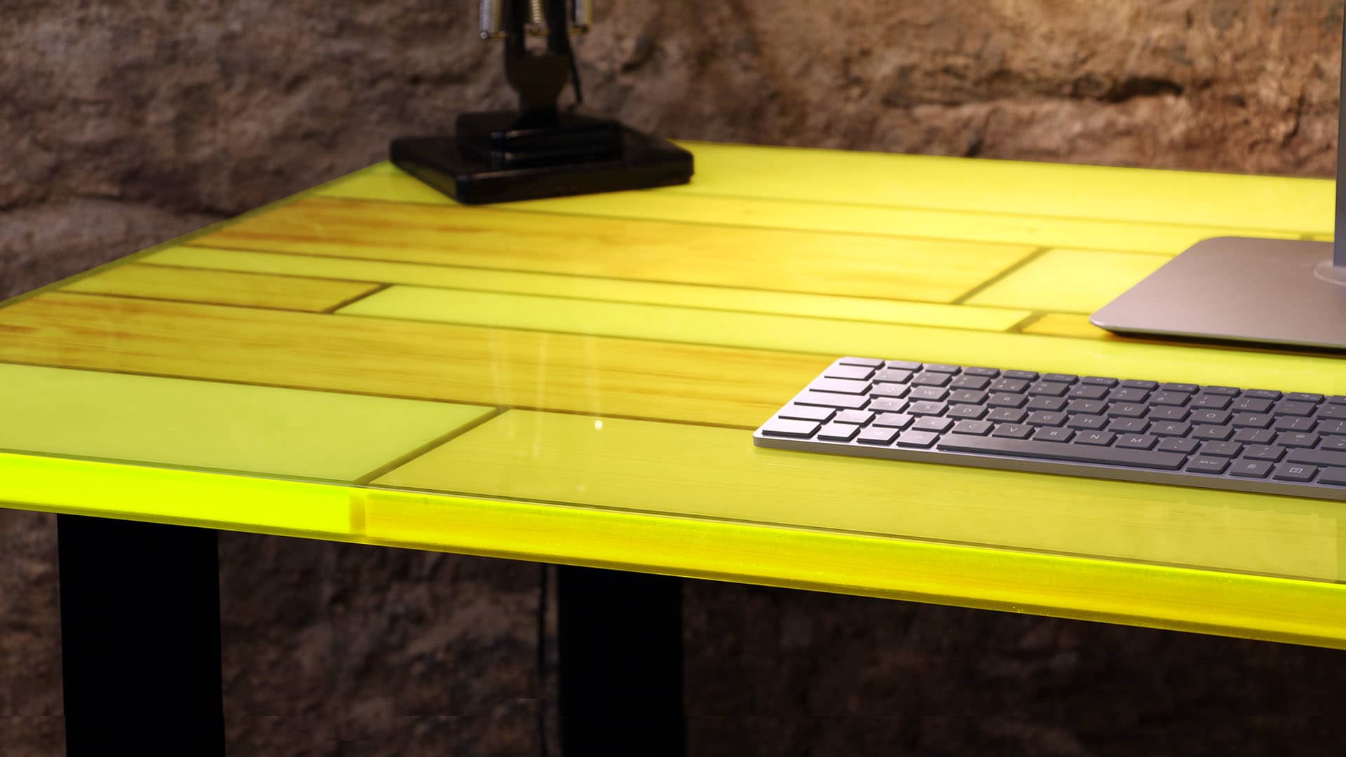 How to Make a Neon Resin Plank Table using GlassCast 3 Epoxy Resin on Vimeo