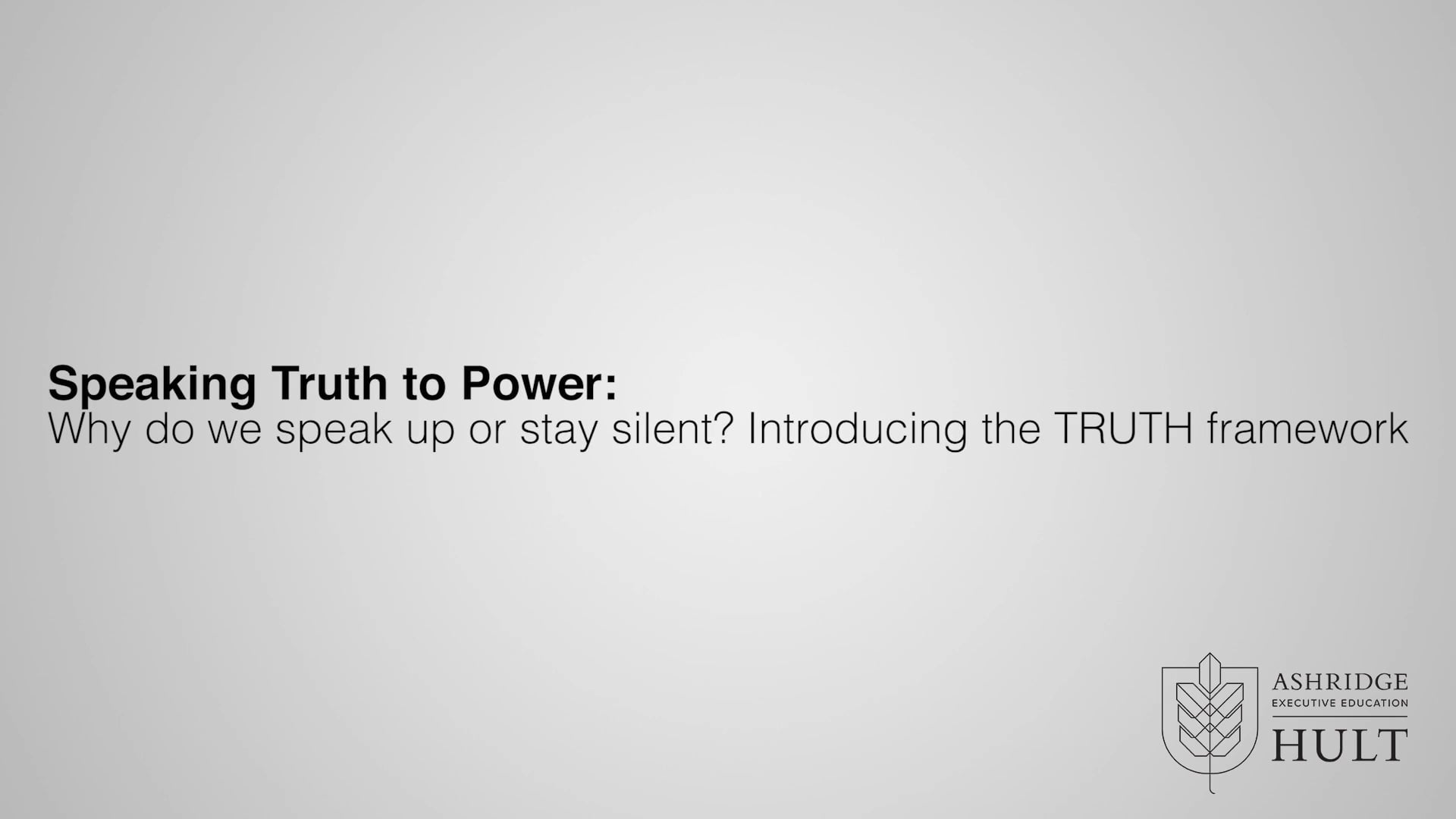 7 Speaking Truth to Power- Why do we speak up or stay silent ...