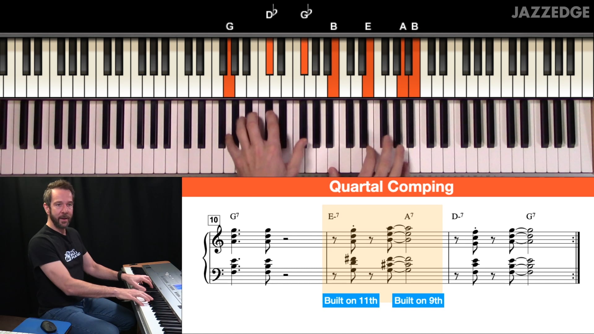 Lesson #18 - Jazz Piano Quartal Comping - Jazzedge Academy