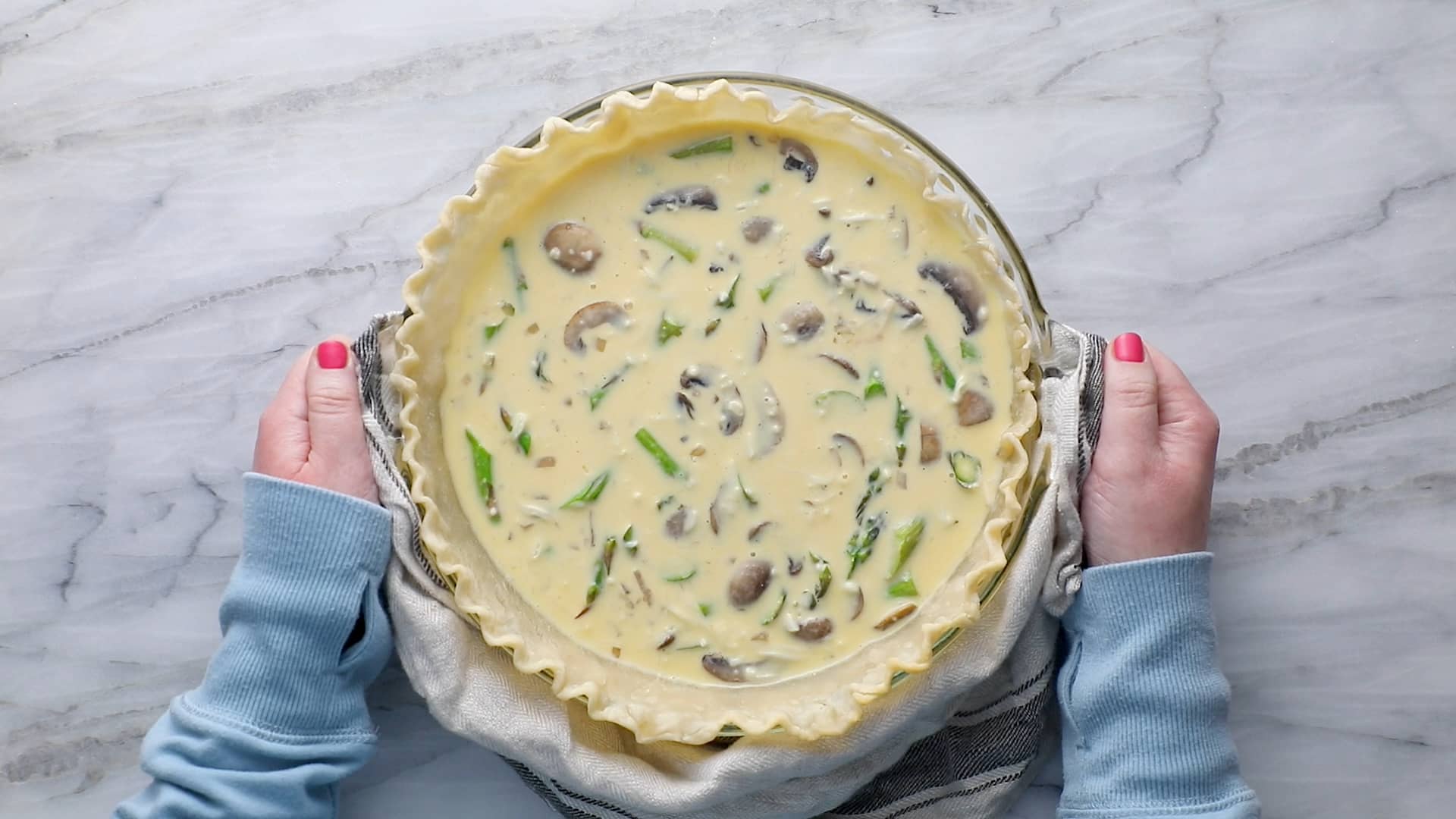 Springy Vegetable Quiche Step 5 on Vimeo